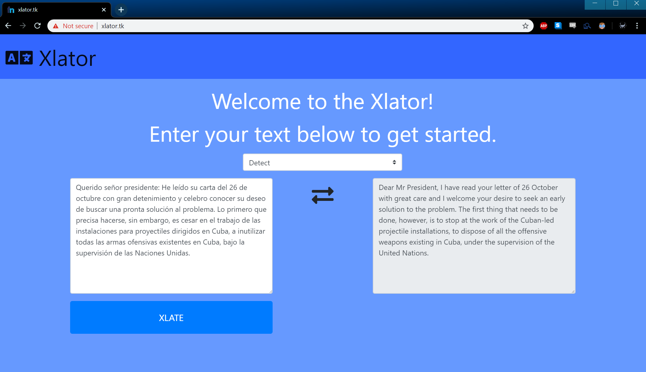 Welcome to the XLate documentation! — XLate documentation